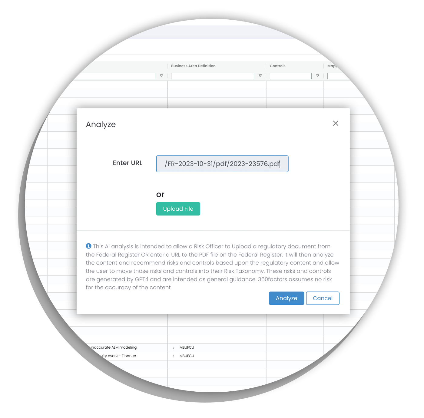 Predict360 AI Risks and Controls Recommendation Engine